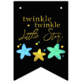 Twinkle Twinkle Little Star Baby Shower Bunting Fl Bunting Flags | Zazzle