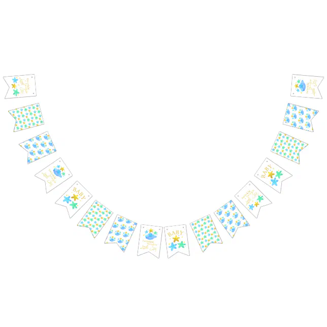 Twinkle Twinkle Little Star Baby Shower Bunting Flags | Zazzle