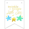 Twinkle Twinkle Little Star Baby Shower Bunting Flags | Zazzle