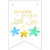 Twinkle Twinkle Little Star Baby Shower Bunting Flags | Zazzle