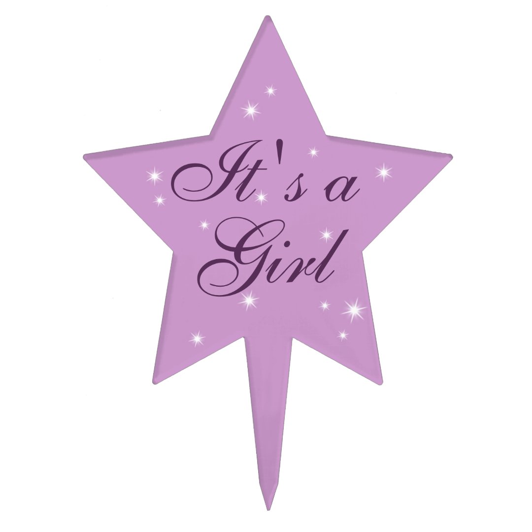 Twinkle Twinkle Little Star Cake Topper in Purple | Zazzle