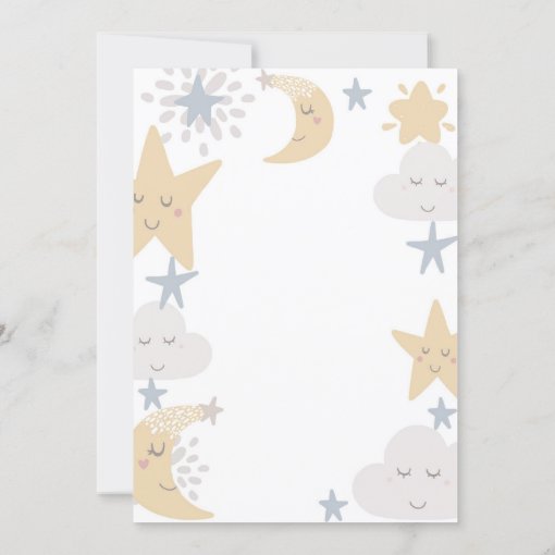 Twinkle Twinkle Little Star Celestial Baby Shower Invitation | Zazzle