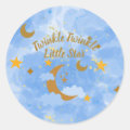 Twinkle Twinkle Little Star Cupcake Toppers Classic Round Sticker | Zazzle