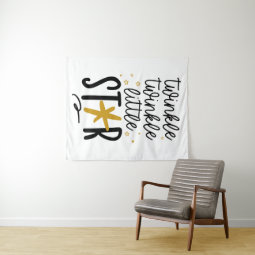Twinkle Twinkle Little Star Doodle Tapestry | Zazzle