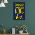 twinkle twinkle little star kids nursery poster | Zazzle
