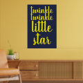 twinkle twinkle little star kids nursery poster | Zazzle
