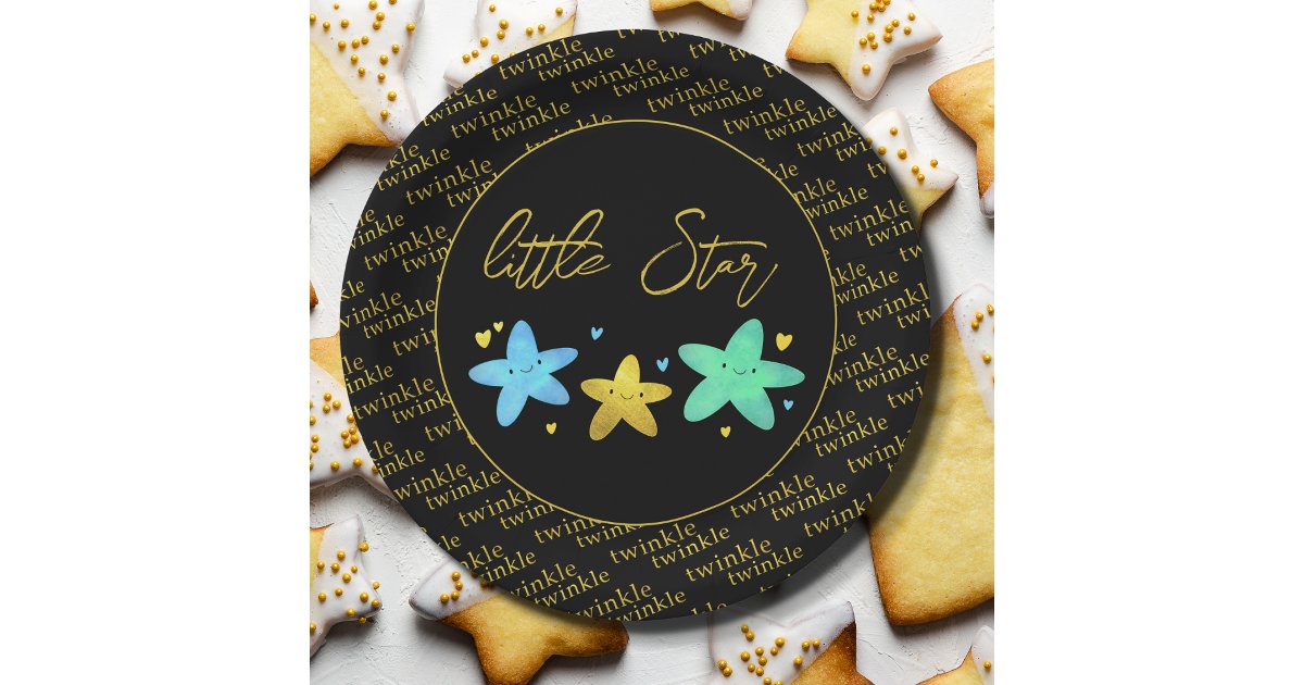 Twinkle Twinkle Little Star Party Paper Plates | Zazzle
