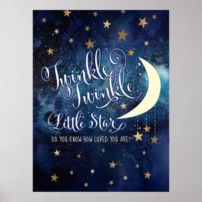 Twinkle Twinkle Little Star Poster | Zazzle