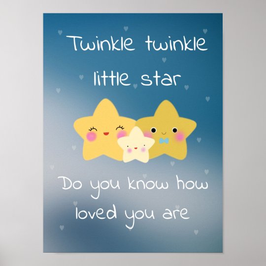 Twinkle twinkle little star | Poster | Zazzle.com