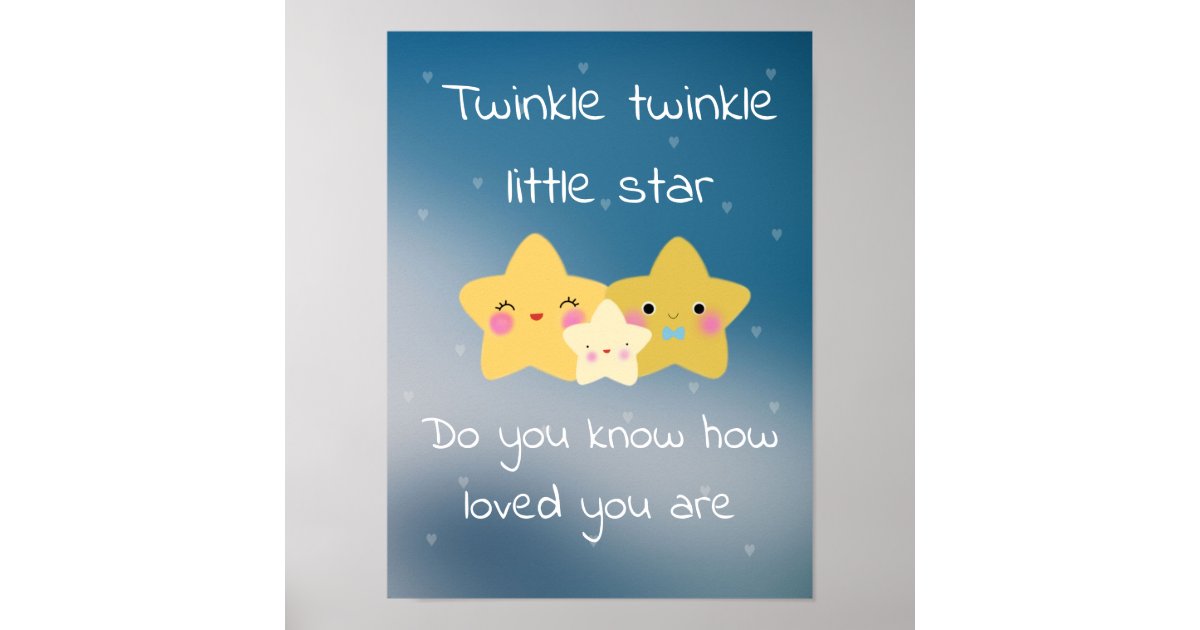 Twinkle twinkle little star | Poster | Zazzle