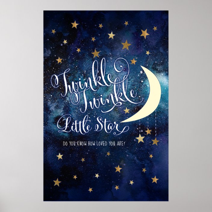 Twinkle Twinkle Little Star Poster | Zazzle.com