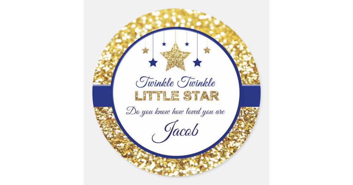 Twinkle twinkle little star stickers | Zazzle