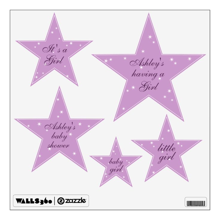 Twinkle Twinkle Little Star Wall Decals | Zazzle