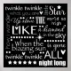 Twinkle Twinkle Little Star Word Art Poster | Zazzle