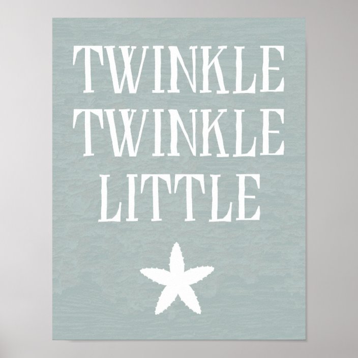 Twinkle Twinkle Poster | Zazzle.com