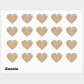 Twinkle Twinkle Ready To POP Blue Rustic Kraft Heart Sticker | Zazzle