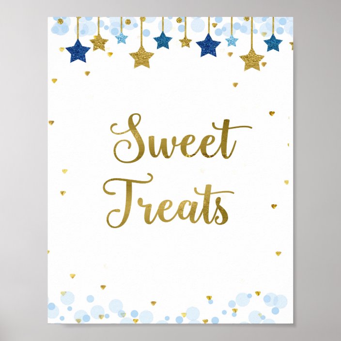 Twinkle Twinkle Watercolor Sweet Treats Sign | Zazzle.com