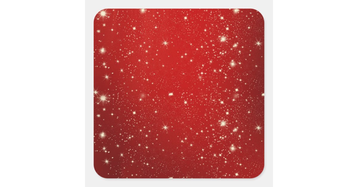 Twinkling Stars Square Sticker | Zazzle
