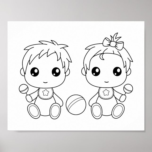 baby coloring pages boy