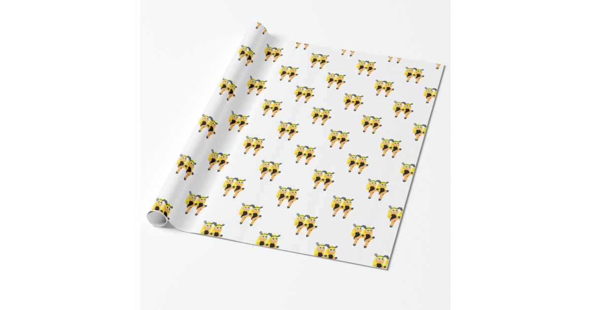 twins emoji wrapping paper | Zazzle