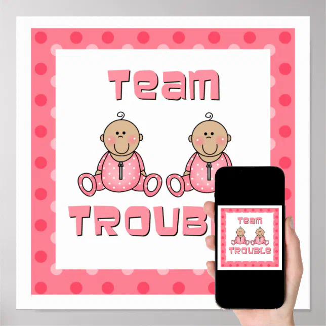 Twins Girls Poster | Zazzle