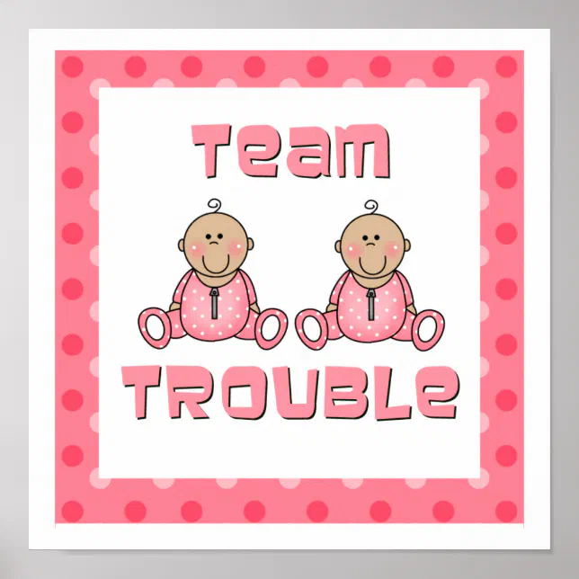 Twins Girls Poster | Zazzle