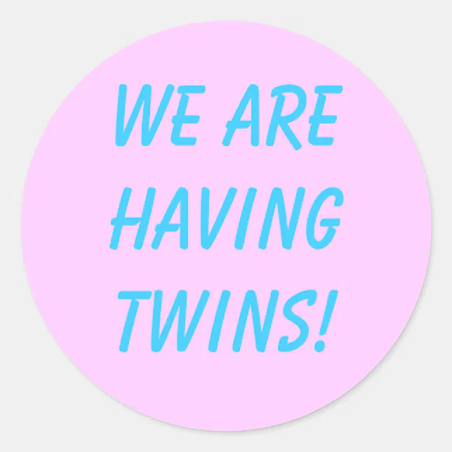 Twins Sticker | Zazzle