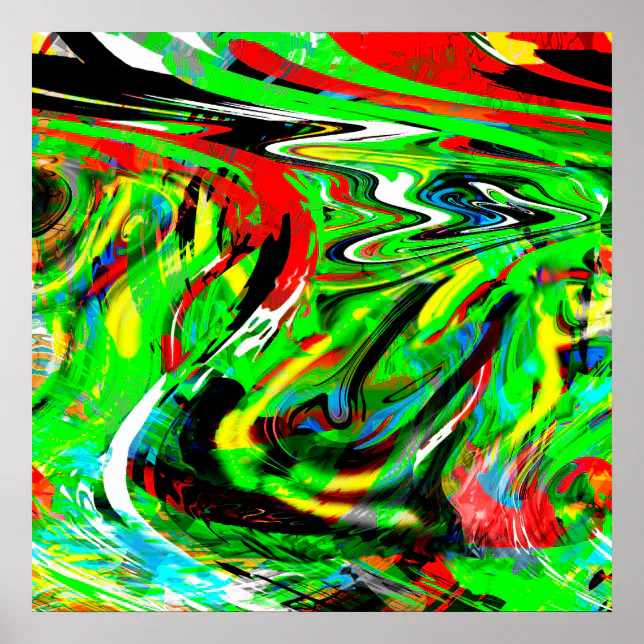 twisted abstraction poster | Zazzle