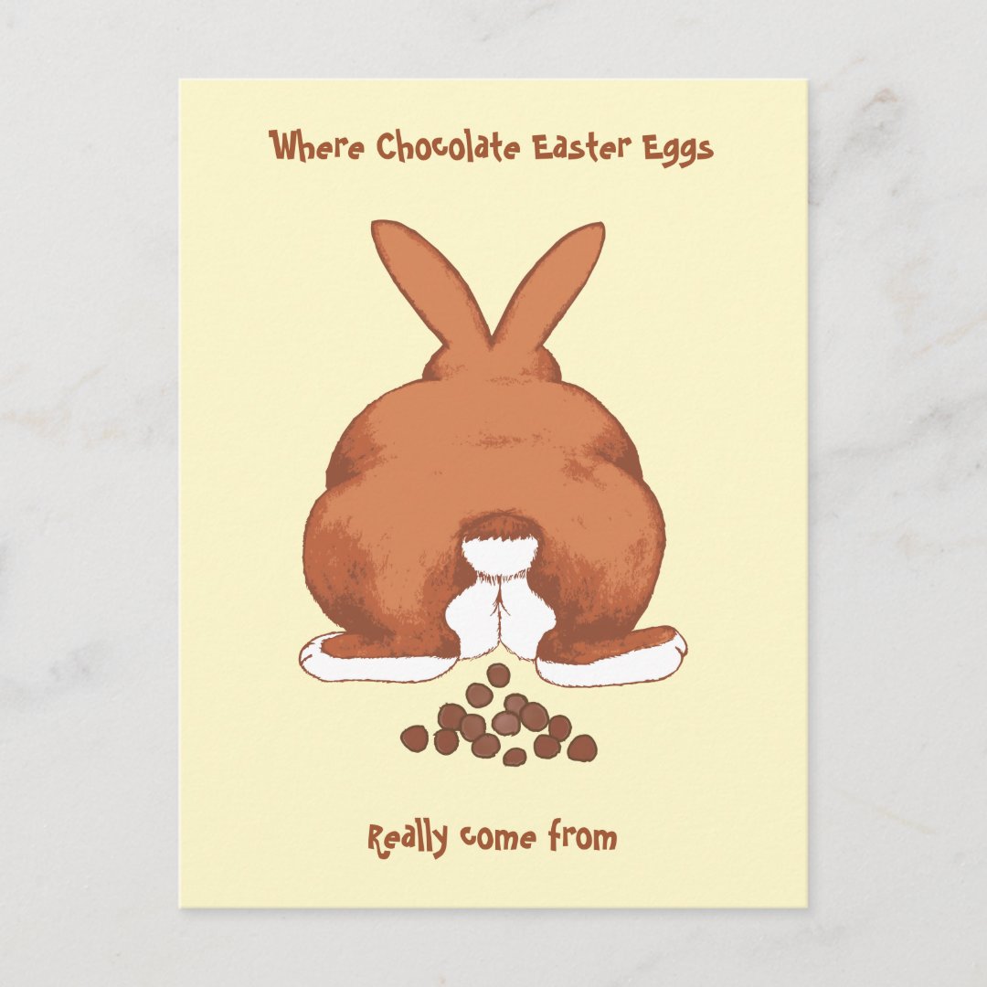 Twisted Easter Bunny Postcard | Zazzle