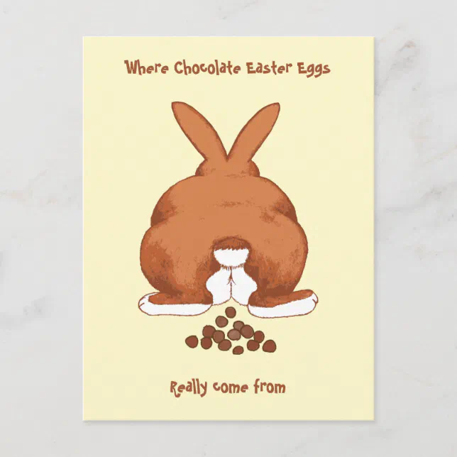 Twisted Easter Bunny Postcard | Zazzle