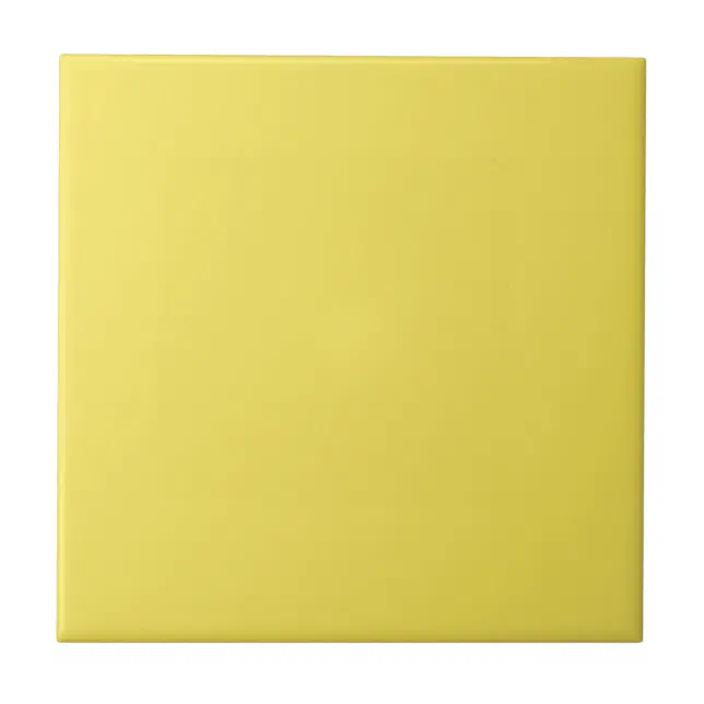 Twisted Lemon Yellow Square Kitchen and Bathroom Ceramic Tile | Zazzle