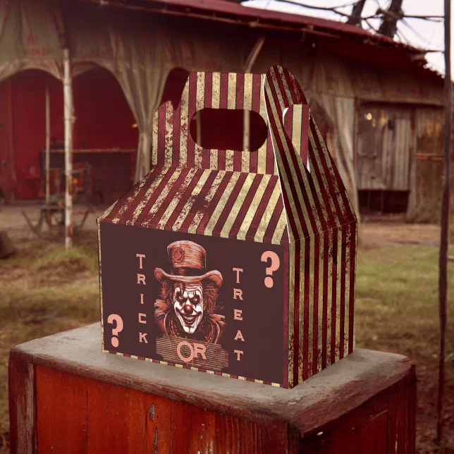 Twisted Trickster scary clown Favor Boxes | Zazzle