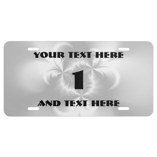 Twisted White Pearl License Plate | Zazzle