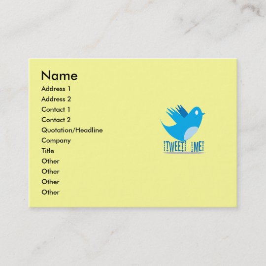 Twitter Business Card | Zazzle.com