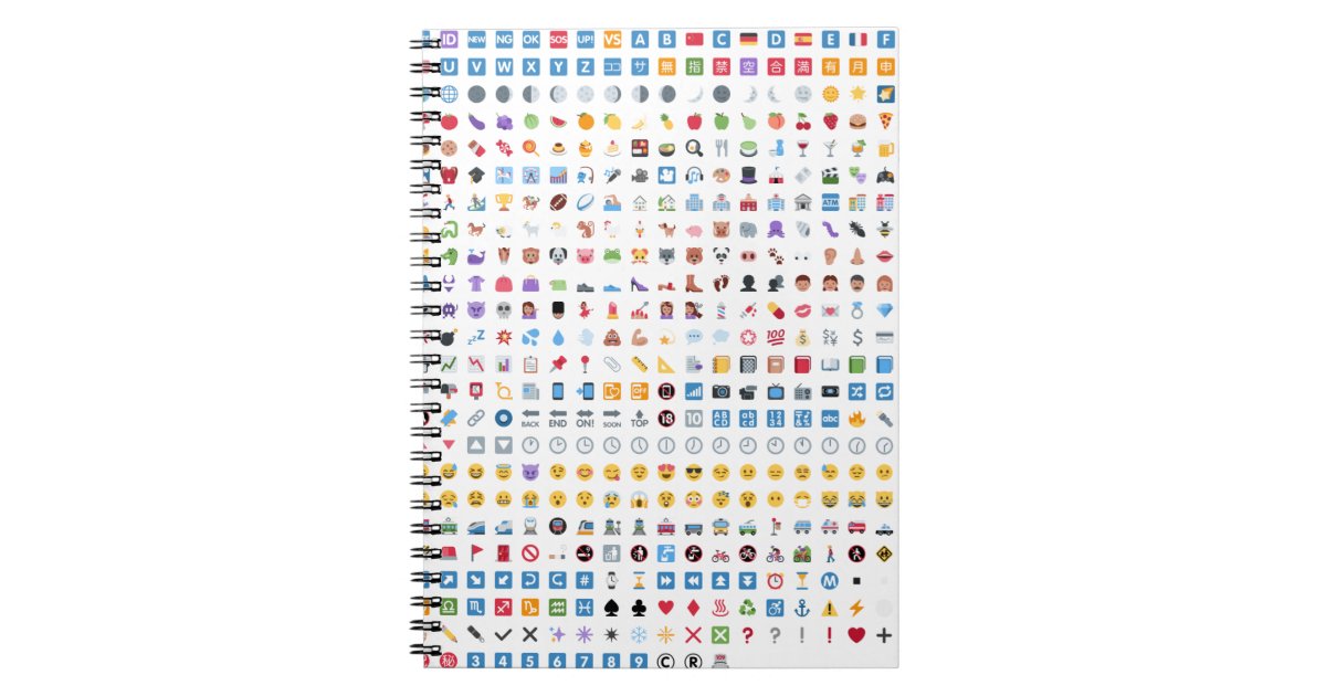 Twitter Emoji (Twemoji) Notebook | Zazzle