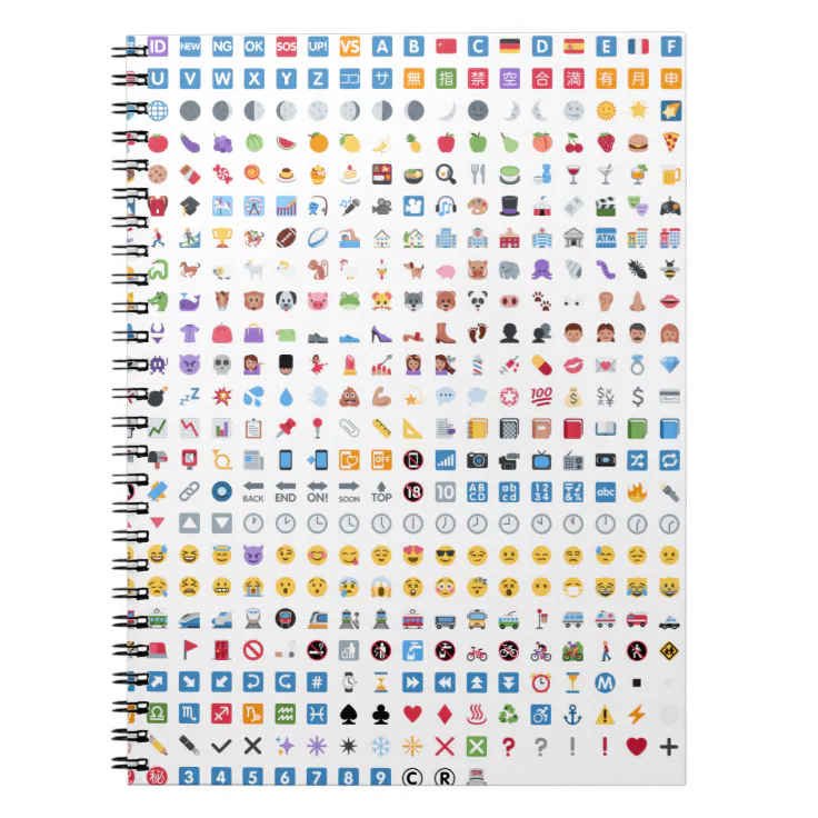 Twitter Emoji (Twemoji) Notebook | Zazzle