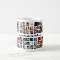 Twitter Mosaic Mug - Customized | Zazzle