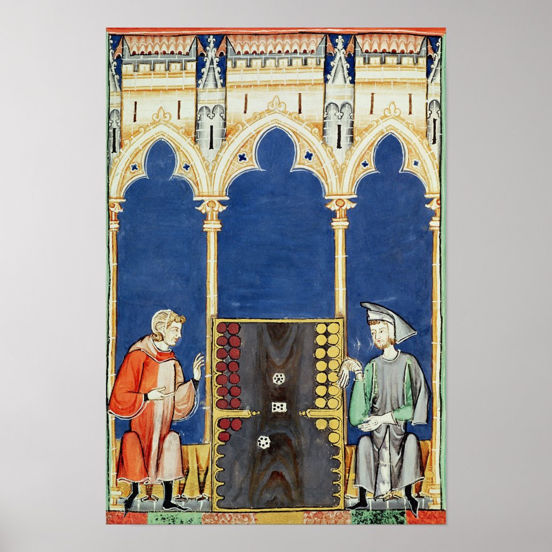 Two Backgammon Players Poster | Zazzle