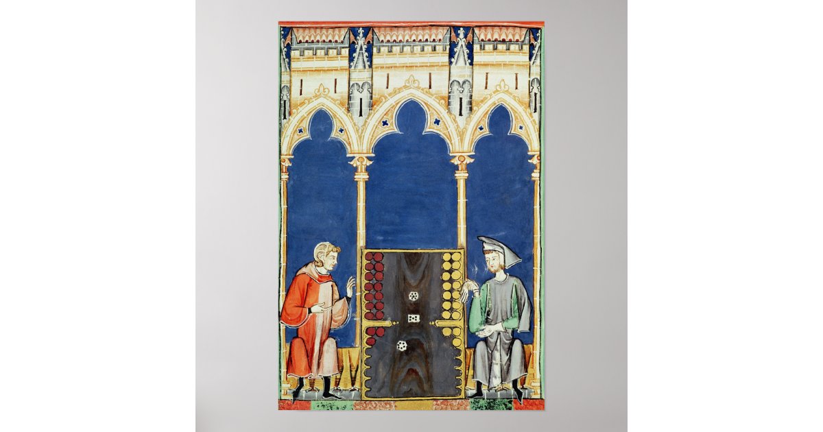 Two Backgammon Players Poster | Zazzle