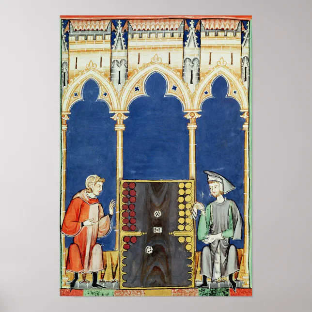 Two Backgammon Players Poster | Zazzle