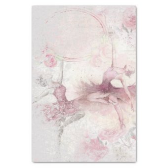 Two Ballerina Dancers Decoupage Tissue Paper | Zazzle