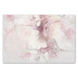 Two Ballerina Dancers Decoupage Tissue Paper | Zazzle