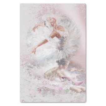 Two Ballerinas Dance Decoupage Tissue Paper | Zazzle