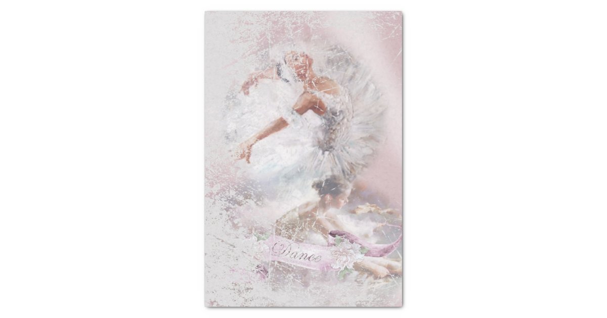 Two Ballerinas Dance Decoupage Tissue Paper | Zazzle