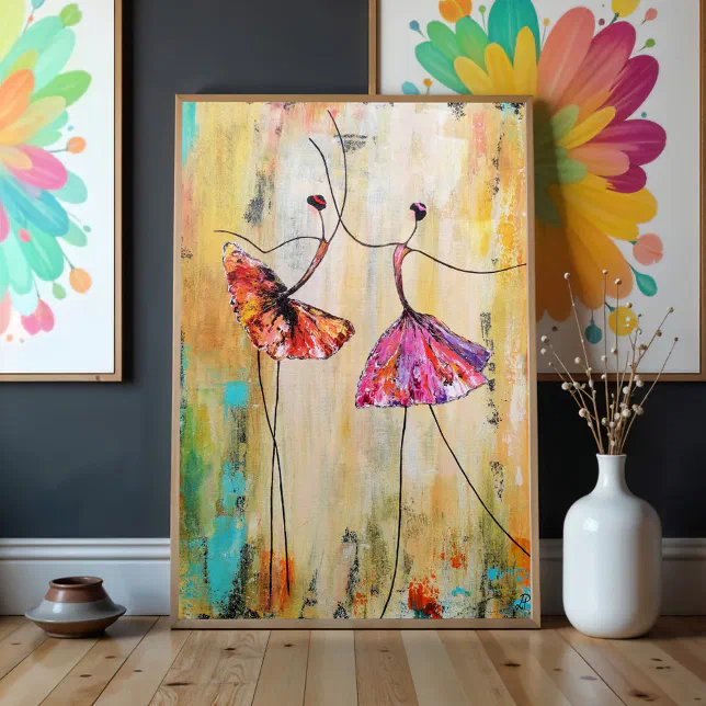 Two Ballerinas Poster | Zazzle