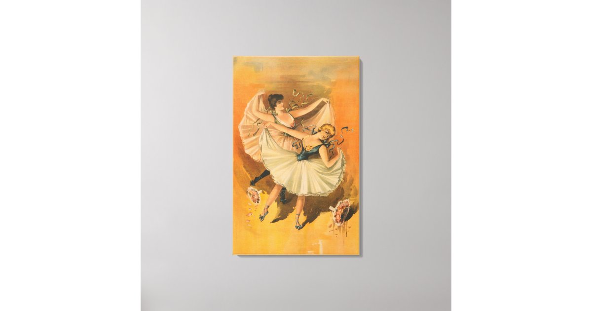 Two Ballerinas Theatrical Poster Canvas Print | Zazzle