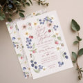Two Berry Sweet Babies Berries & Flowers Shower Invitation | Zazzle