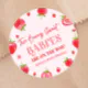 Two Berry Sweet Babies Strawberry Twin Baby Shower Classic Round ...