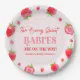 Two Berry Sweet Babies Strawberry Twin Baby Shower Paper Plates | Zazzle