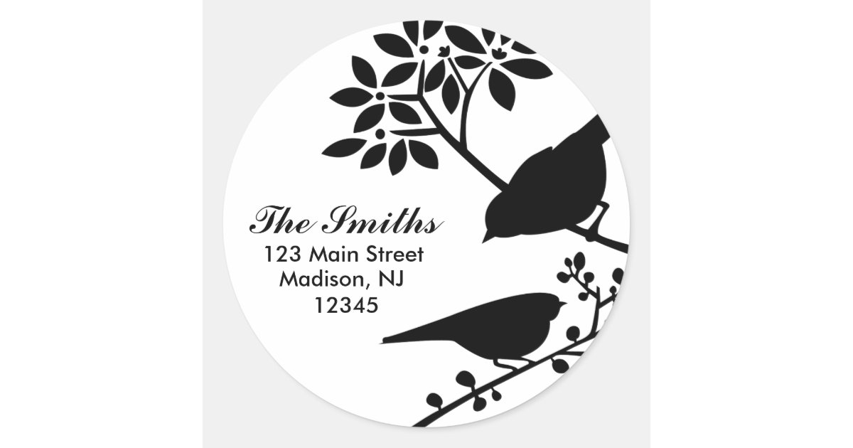 Two Birds Address Labels | Zazzle